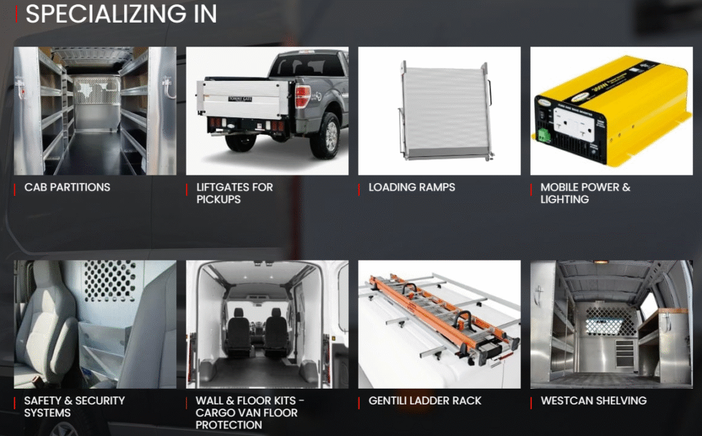 Upfitting Services - Paradigm Van and Truck Rental